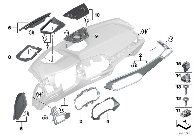 51458745376 Genuine BMW TRIM FOR DASHBOARD CARBON FI | BMW Parts Deal