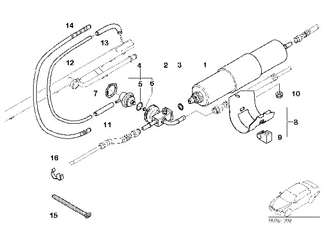 Fuel Filter, Pressure Regulator - 2001 BMW Z3 M Roadster(E36)