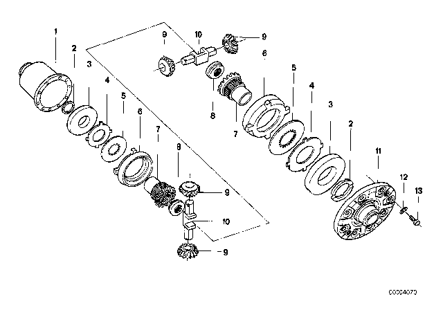 Limited Slip Differential Unit 40% - Single Parts - 1978 BMW 320i Sedan ...