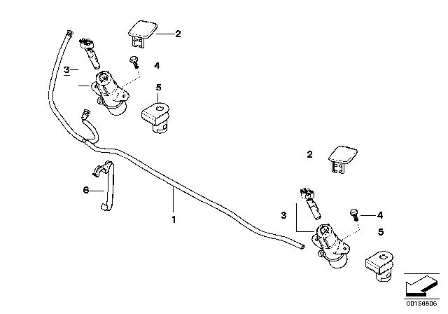61673416468 Genuine BMW Spray Nozzle Right | BMW Parts Deal