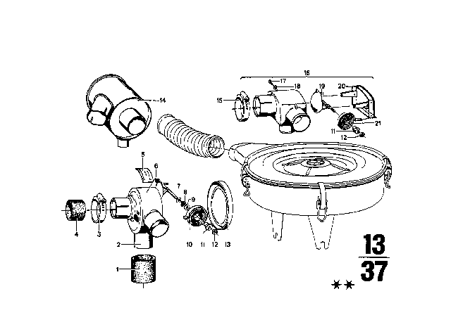 Intake Silencer / Filter Cartridge - 1975 BMW 2002