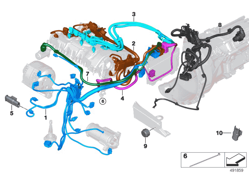 2017 BMW 430i Convertible(F33) Engine Wiring Harness