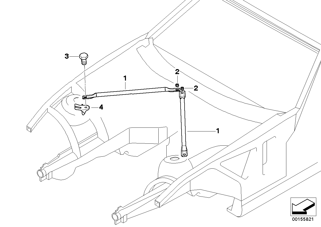 2006 BMW Z4 M Roadster(E85) Strut Brace of Vehicle Trim