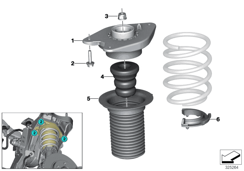 2018 BMW i3 Range Extender(I01) Guide Support / Spring Pad / Attaching ...