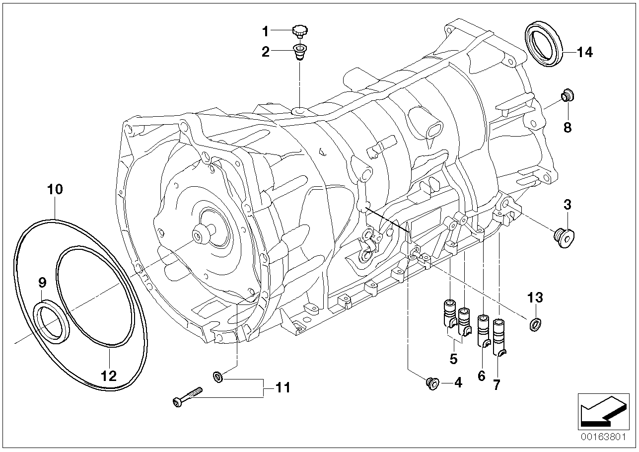 2009 BMW 335i xDrive Coupe(E92) Housing, Attachment Parts, AWD (GA6HP19)