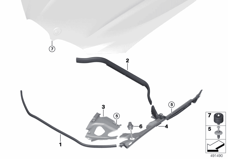 2019 BMW X3 xDrive30i(G01) Bonnet Seals - BMW Parts Deal