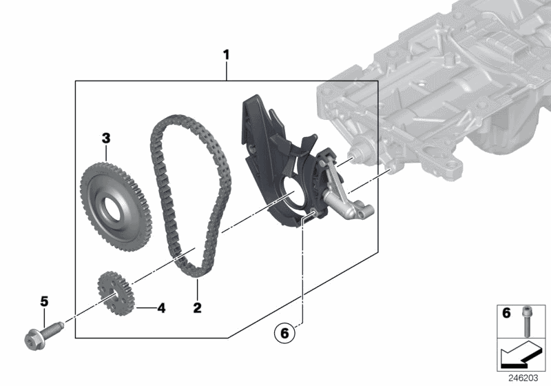 2015 BMW X1 xDrive28i(E84) Lubrication System / Oil Pump Drive