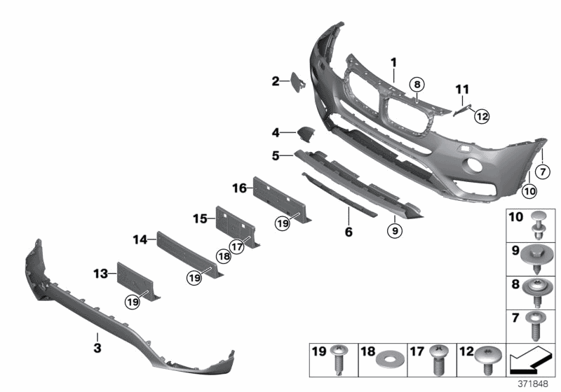 2015 BMW X4 xDrive28i(F26) Trim Panel, Front - BMW Parts Deal