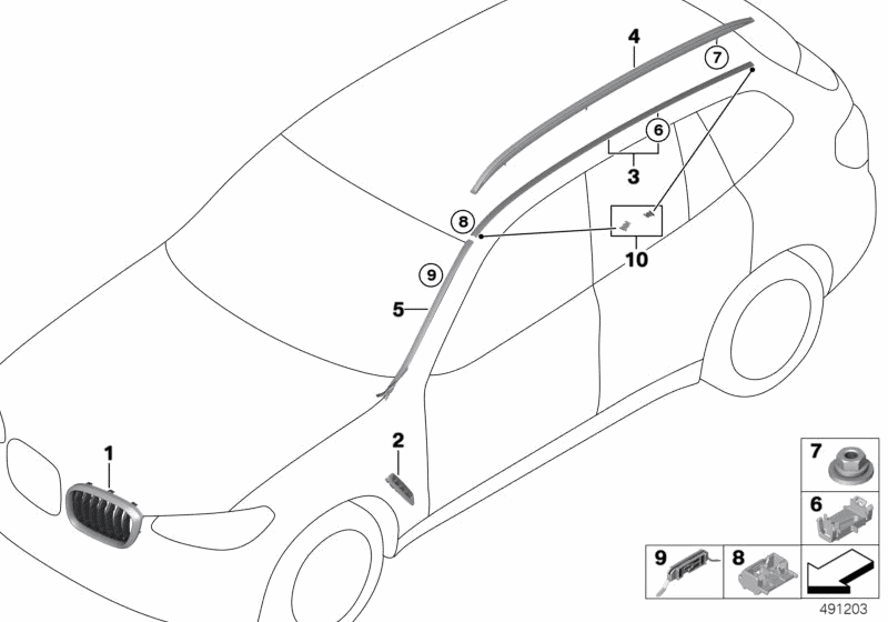 2019 BMW X3 M40i(G01) Exterior Trim / Grille - BMW Parts Deal