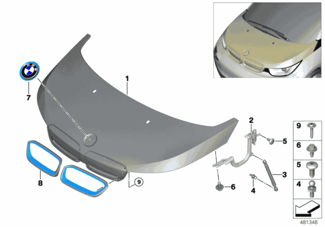Engine Mood / Mounting Parts - 2018 BMW i3 Range Extender(I01)