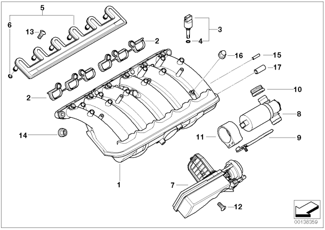 Intake Manifold System - 2005 BMW X3 2.5i(E83)
