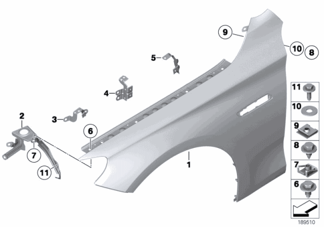 Side Panel, Front - 2013 BMW 535i GT F07