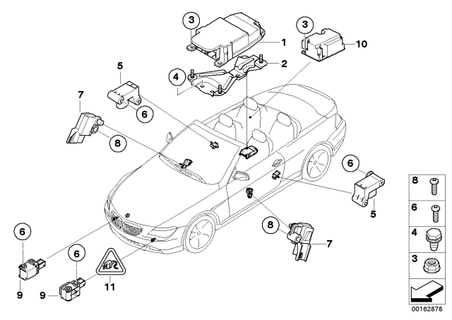 Electric Parts, Airbag - 2005 BMW 645Ci Convertible(E64)