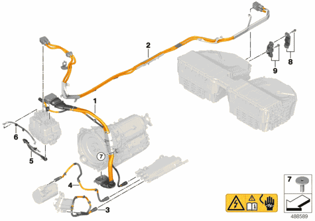 Assorted Cable Sets, Hybrid - 2018 BMW 530e Sedan(G30)