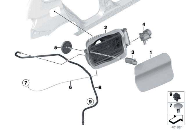 Fill-In Flap - 2015 BMW X3 xDrive28i(F25)