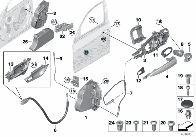 51217229458 Genuine BMW System Latch, Right