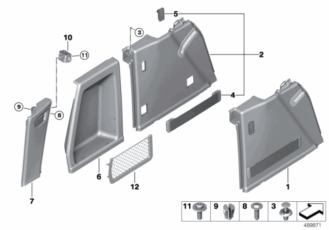 51477445817 Genuine BMW Left Trunk Flap