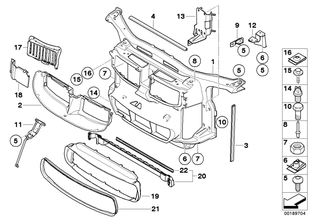 Front Panel / Body Parts, Engine Compartment - 2009 BMW 328i ...