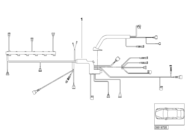 Engine Wiring Harness, Engine Module - 2005 BMW X3 2.5i(E83)