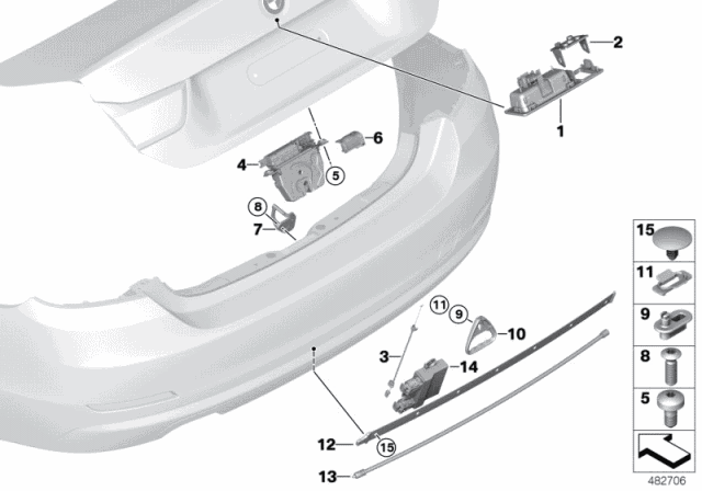 61357848839 Genuine BMW Sensor Smart Opener