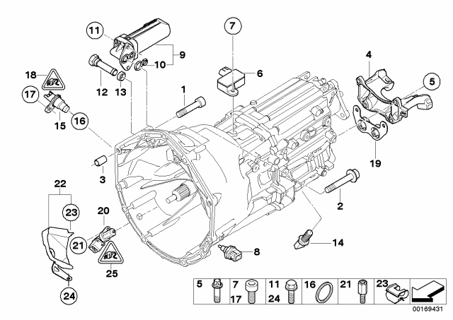 13627525015 Genuine BMW Pulse Generator, Crankshaft/Gearbox