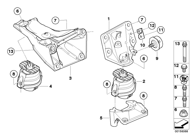 22116760330 Genuine BMW Engine Mount