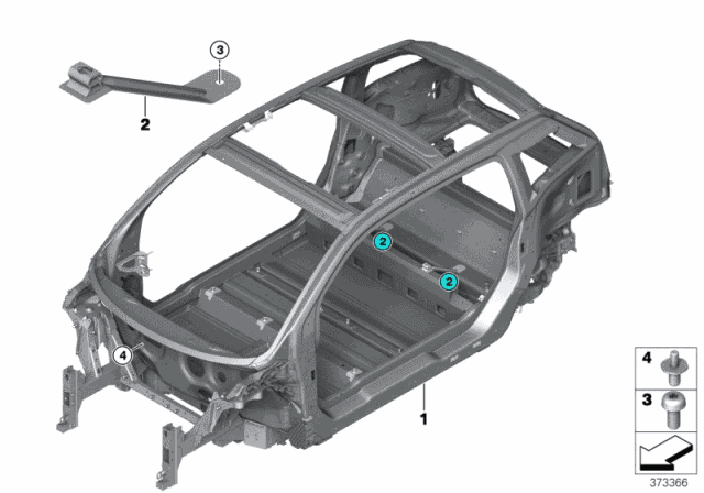 Body Skeleton - 2018 BMW i3 Range Extender(I01)