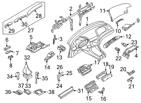 51458226569 Genuine BMW Hinged Compartment | BMW Parts Deal