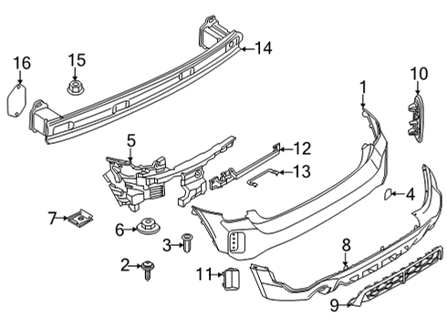 51129880362 Genuine BMW Rear Bumper Trim Panel Bottom | BMW Parts Deal