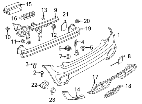 51777382173 Genuine BMW Panel, Bumper, Primed, Rear | BMW Parts Deal