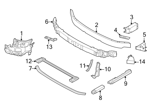 51117378735 Genuine BMW Carrier, Bumper, Front Bottom | BMW Parts Deal