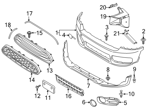 51117390534 Genuine BMW Trim For Front Light Right | BMW Parts Deal