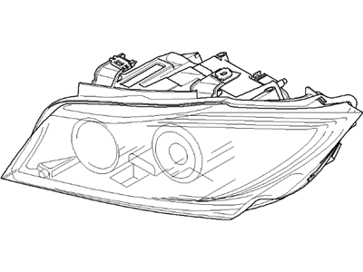 63117161674 Genuine BMW Right Headlight | BMW Parts Deal