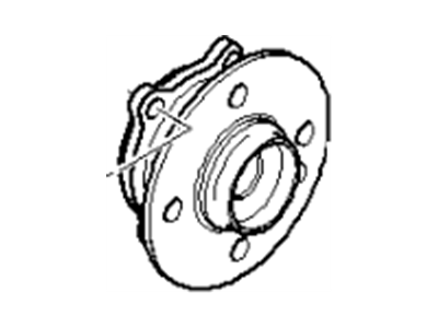 33416786552 Genuine BMW Wheel Hub With Bearing, Rear | BMW Parts Deal