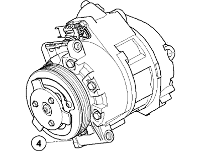 Air - Conditioner Compressor / Mounting Part - 2008 BMW X5 4.8i(E70)