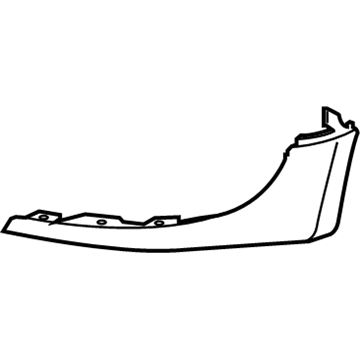 51117379440 Genuine BMW Black Band Of Spoiler, Front Right | BMW Parts Deal