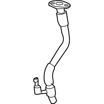 11427844986 Genuine BMW Exhaust Turbocharger Oil Return Line | BMW ...