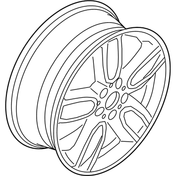 36116856066 Genuine BMW Disc Wheel Light Alloy Jet Bl.Solenoid.Paint ...