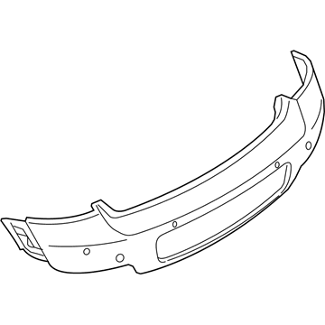 51129807198 Genuine BMW Panel, Bumper, Primed, Rear | BMW Parts Deal