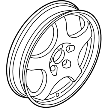 36116880744 Genuine BMW Emergency Wheel, Light Alloy | BMW Parts Deal