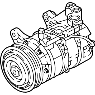 64529299329 Genuine BMW Air Conditioning Compressor Without Magnetic ...