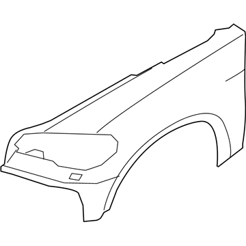 51657052424 Genuine BMW Side Panel, Primed, Front Right | BMW Parts Deal