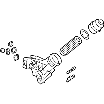 Lubrication System - Oil Filter, Heat Exchanger - 2020 BMW M340i Sedan(G20)