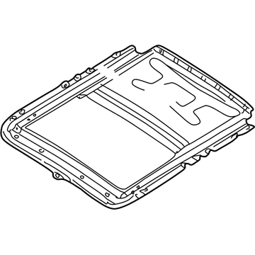 54137134535 Genuine BMW Frame Sliding-Lifting Roof Complete | BMW Parts ...