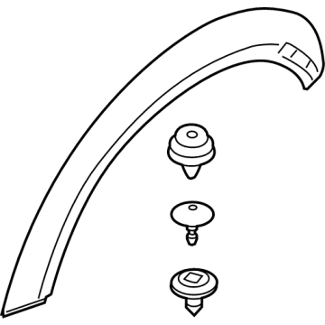 51777376879 Genuine BMW Wheel Arch Cover Rear Left | BMW Parts Deal